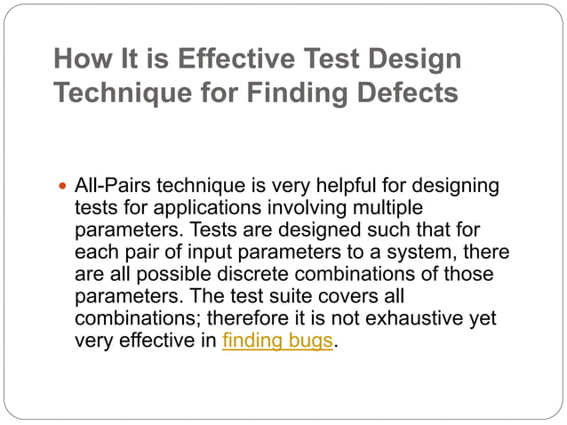 Pairwise testing technique-Made easy | PPTX