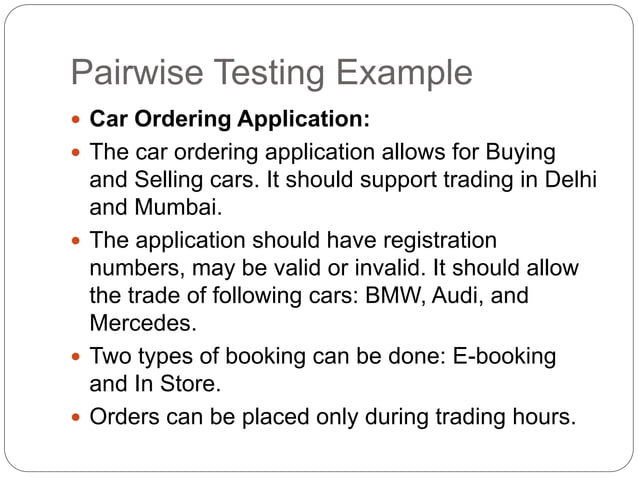 Pairwise testing technique-Made easy | PPTX