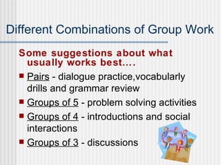 Pair Work & Group Work | PPT