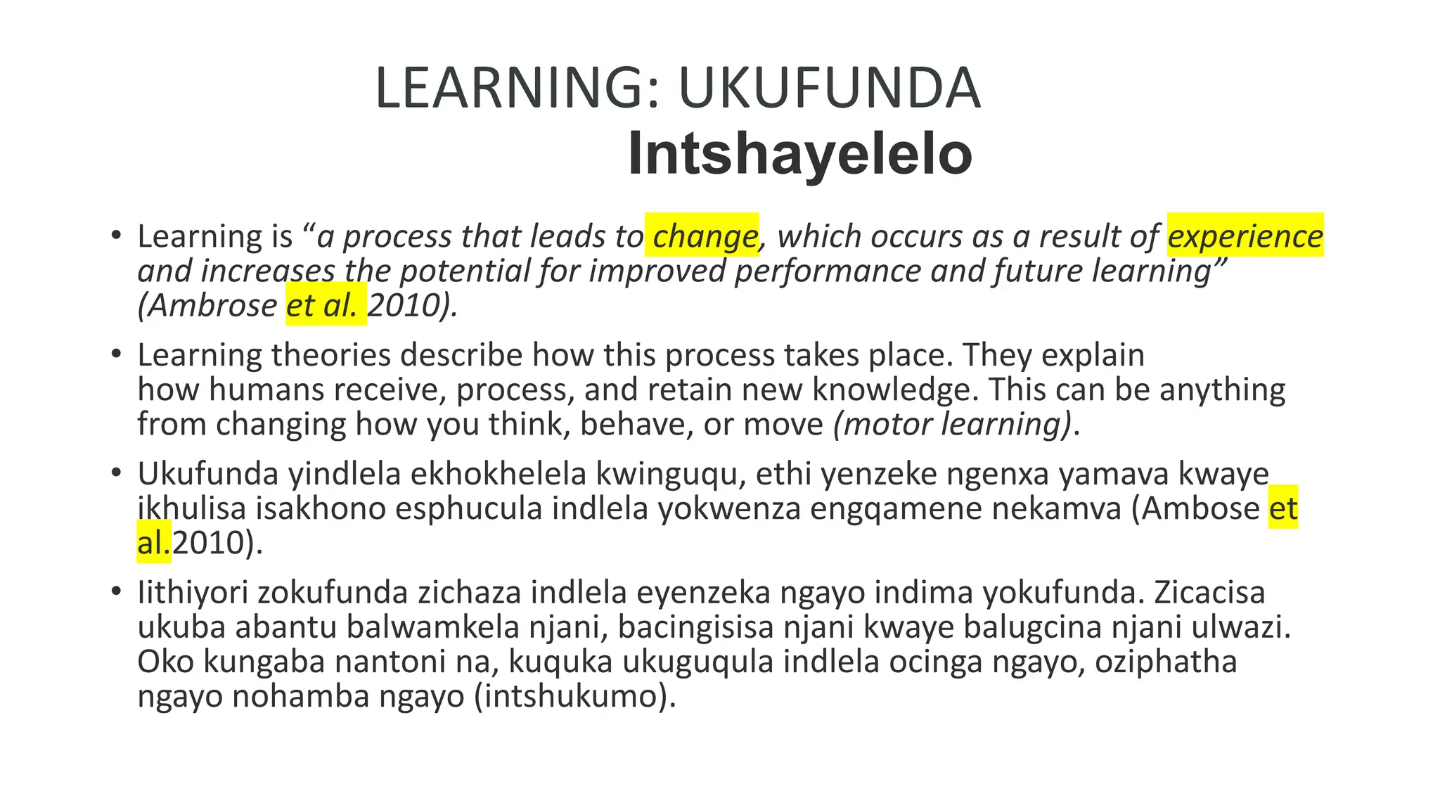 Pair work on learning theories. Powerpoint Presentation | PPT