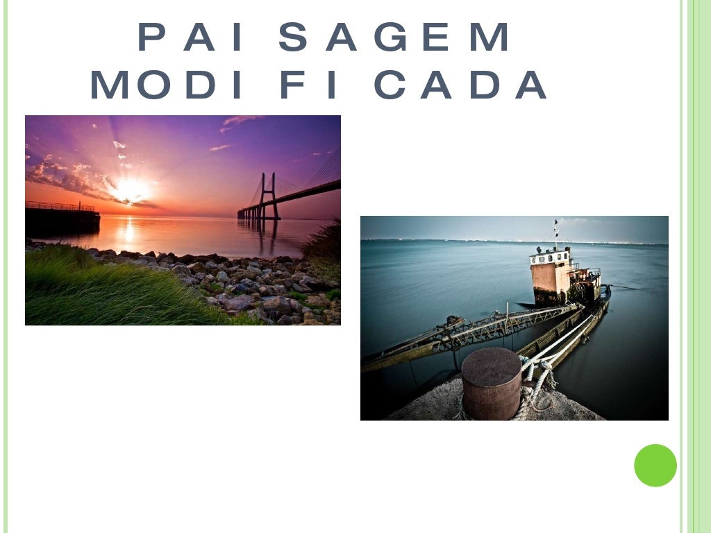 Paisagem natural e modificada