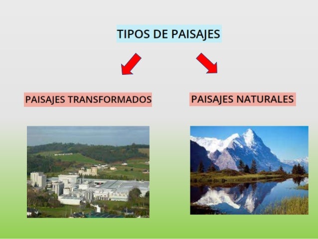 Paisajes transformados y naturales