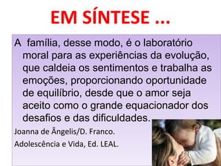 Pais e Filhos: Numa visão Psicológica e Espiritual | PPT