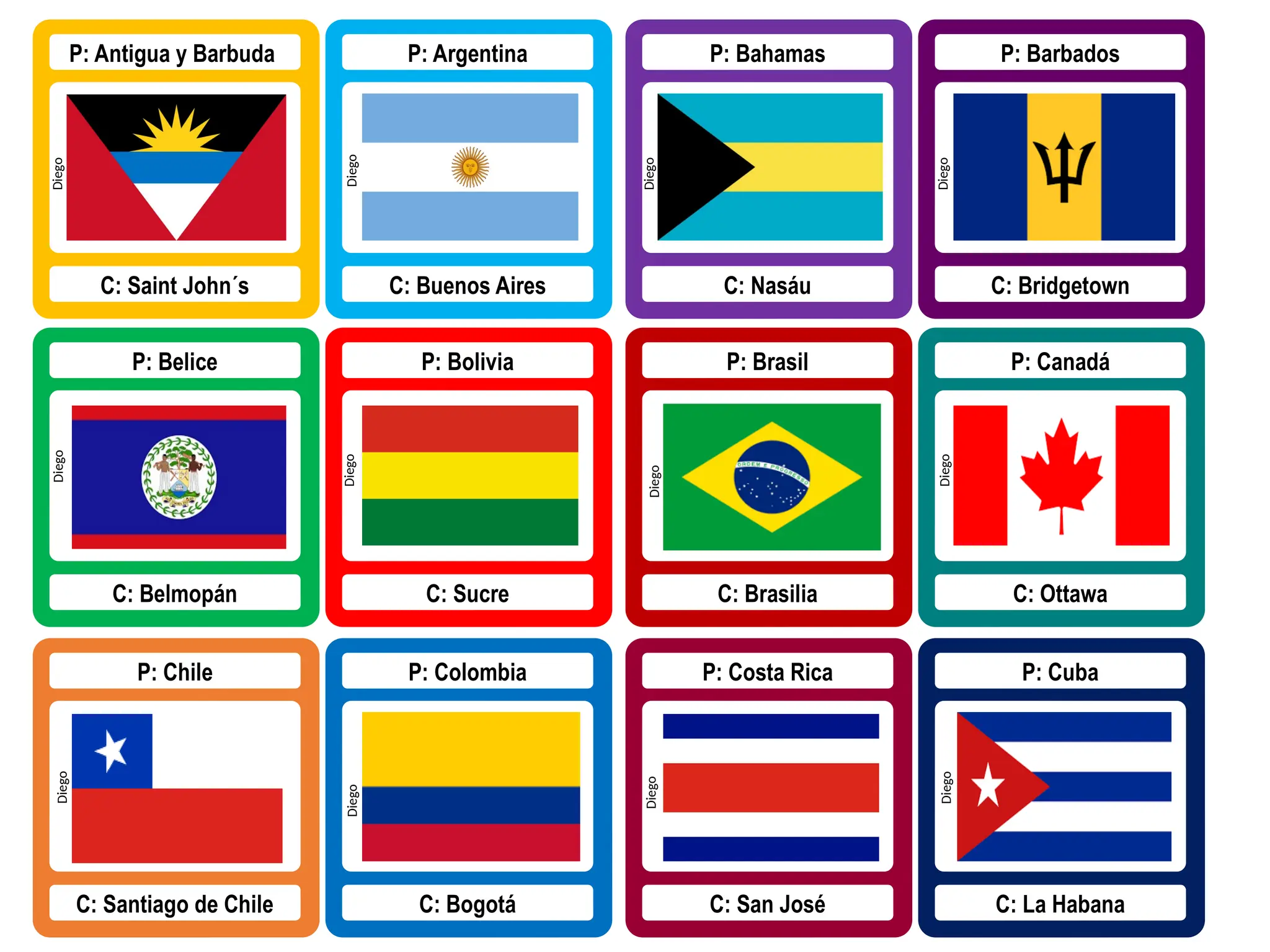 Banderas De Países C 🌍📚 ¡Nuevo Libro “Pack Identidad