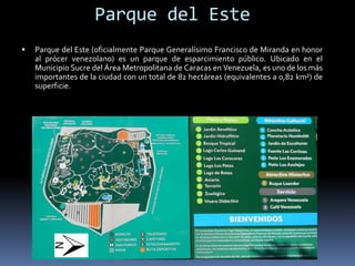 Paisjismo parque del este de caracas | PPTX
