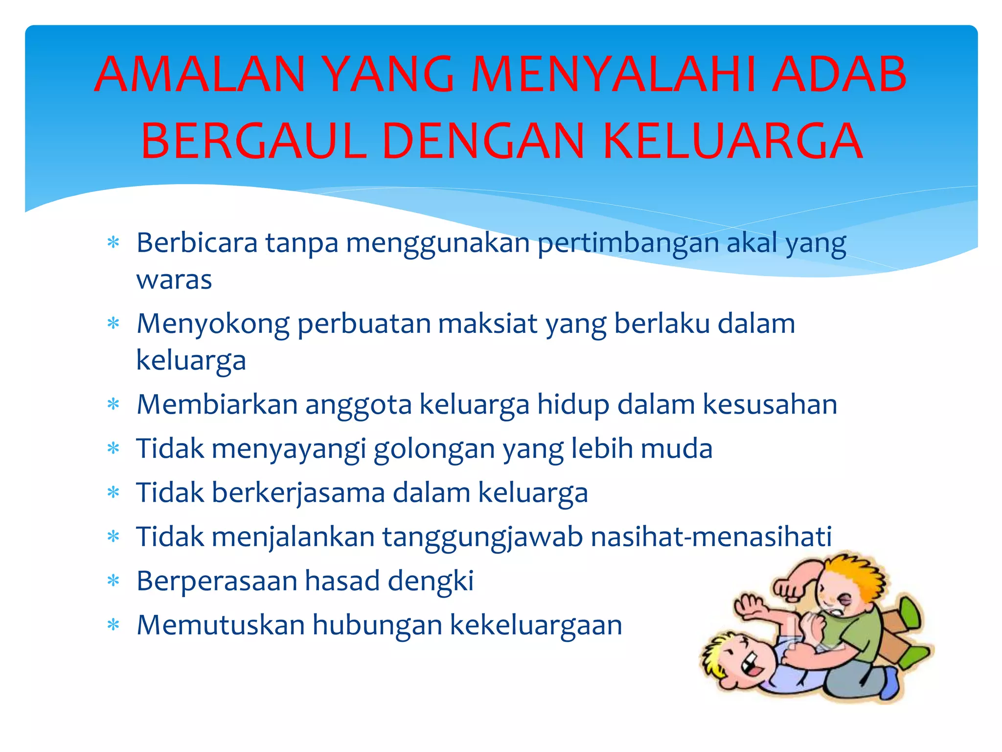 Adab Berkeluarga Ting 1 | PPTX