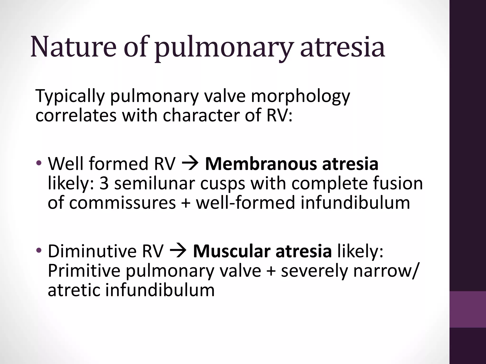 Pulmonary atresia with intact interventricular septum | PPTX