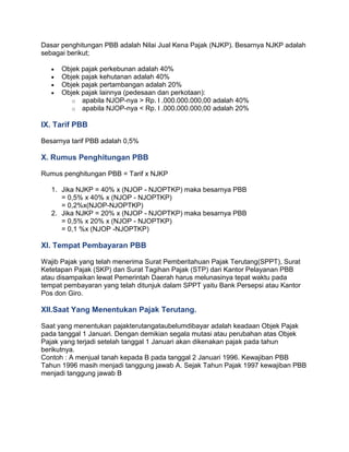 Pajak bumi dan bangunan | PDF