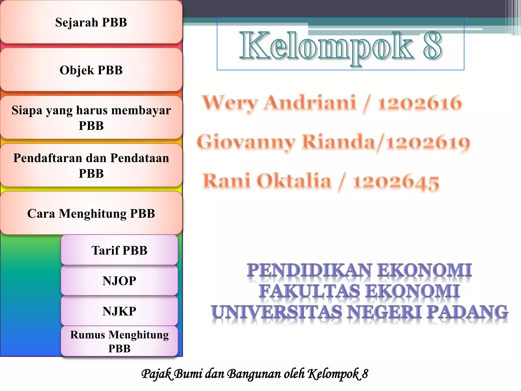 Ppt Pajak bumi dan bangunan | PPTX