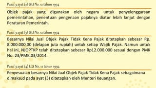D1 Pajak: Pajak Bumi dan Bangunan | PPTX