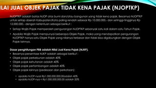 Pajak bumi dan bangunan (PBB) Undang-undang No. 12 tahun 1985 tentang ...