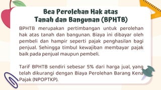 PAJAK BUMI DAN BANGUNAN (PBB), BEA PEROLEHAN | PPTX