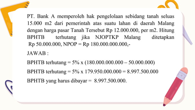 PAJAK BUMI DAN BANGUNAN (PBB), BEA PEROLEHAN | PPTX