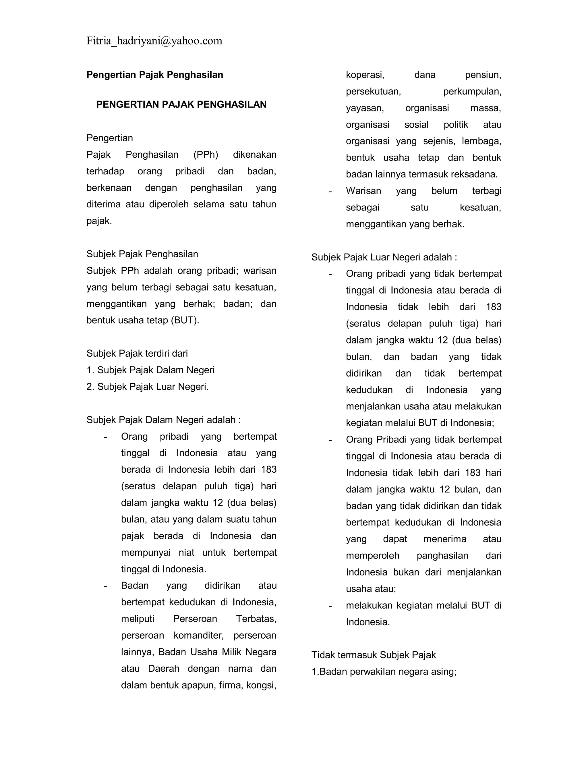 Pajak penghasilan | PDF