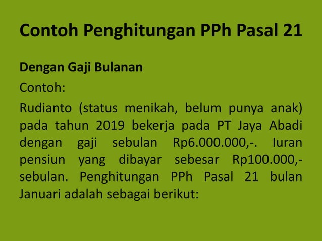 Pajak penghasilan pasal 21 | PPTX