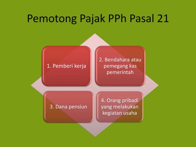 Pajak penghasilan pasal 21 | PPTX