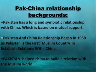 Pak china relation s..... | PPTX