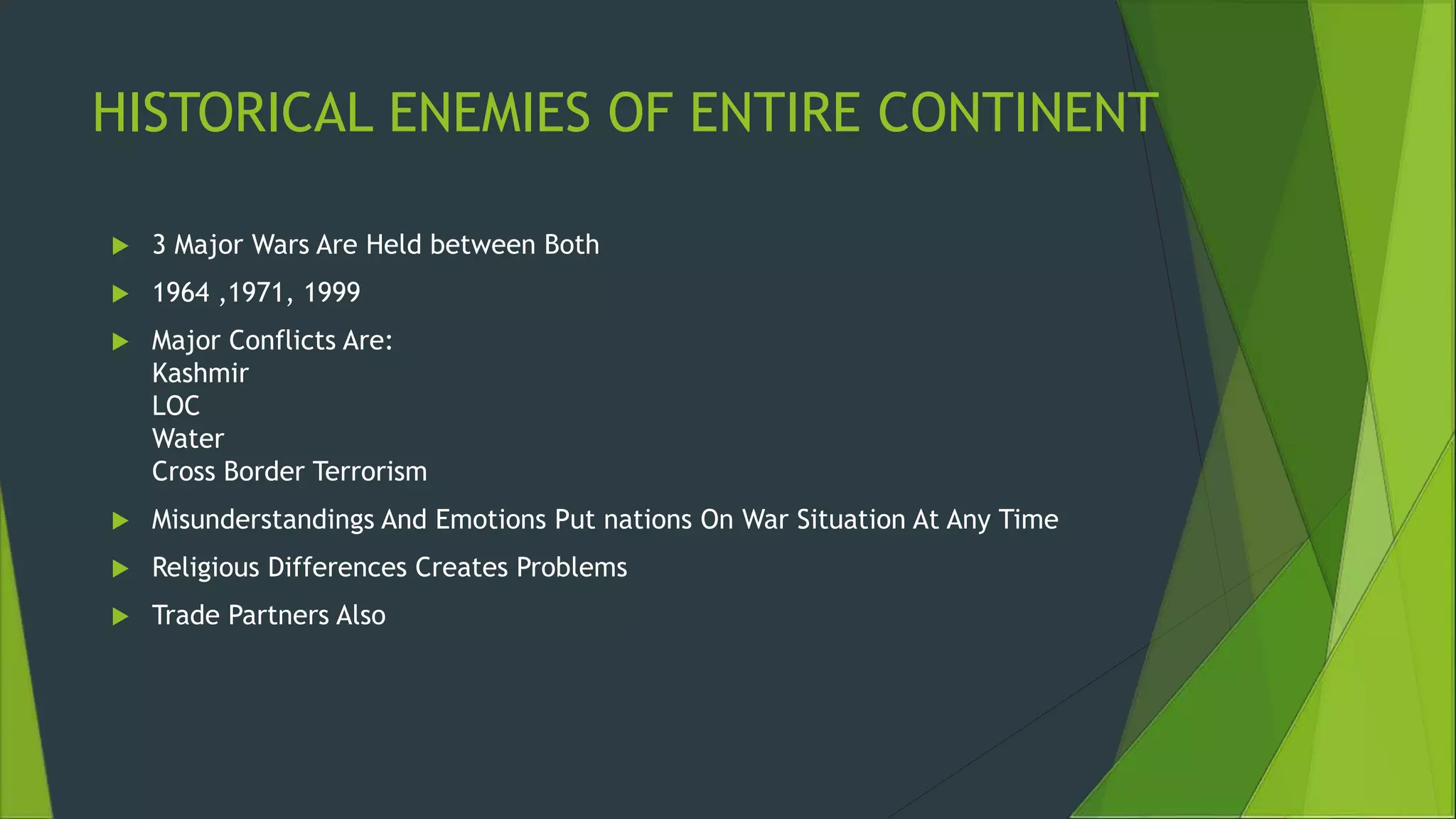 Pak India Relations | PPTX