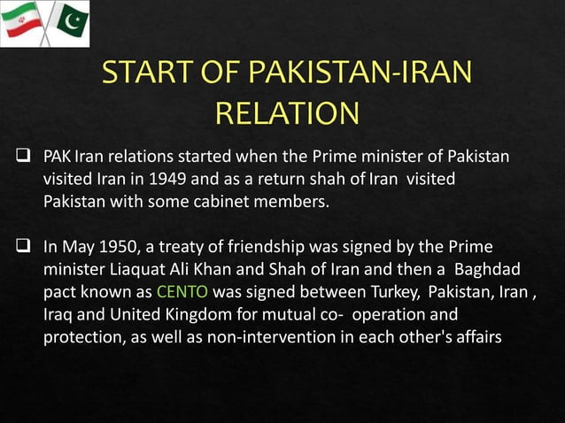 Pakistan-Iran Relations | PPTX