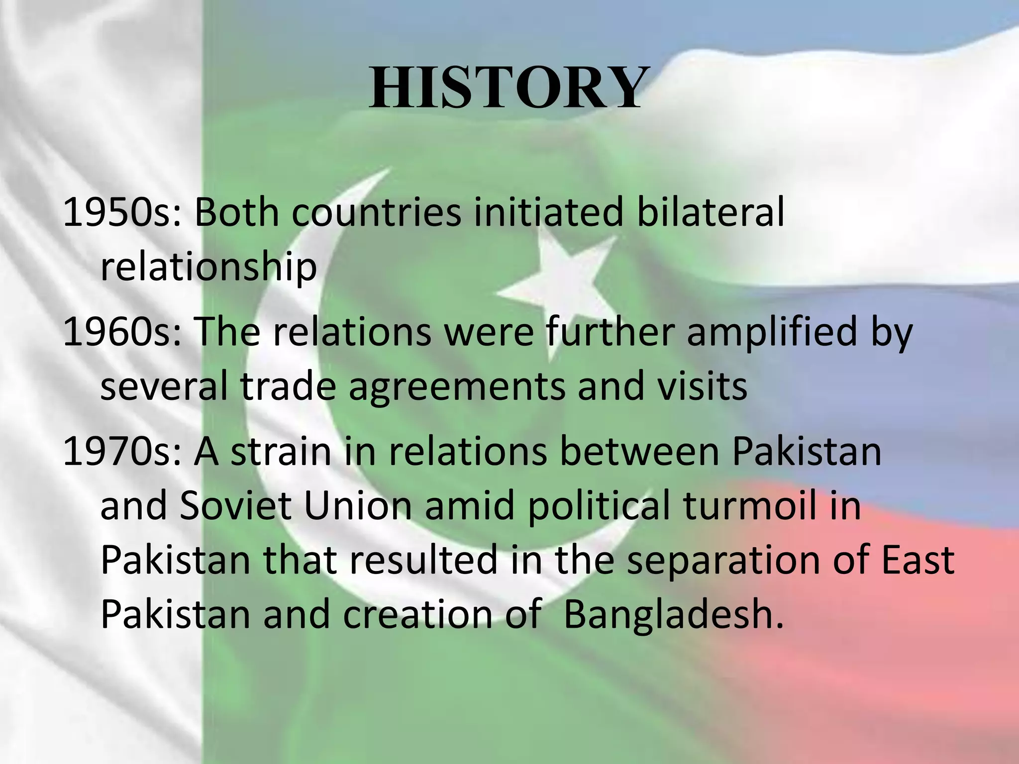 Pak russia relations | PPTX