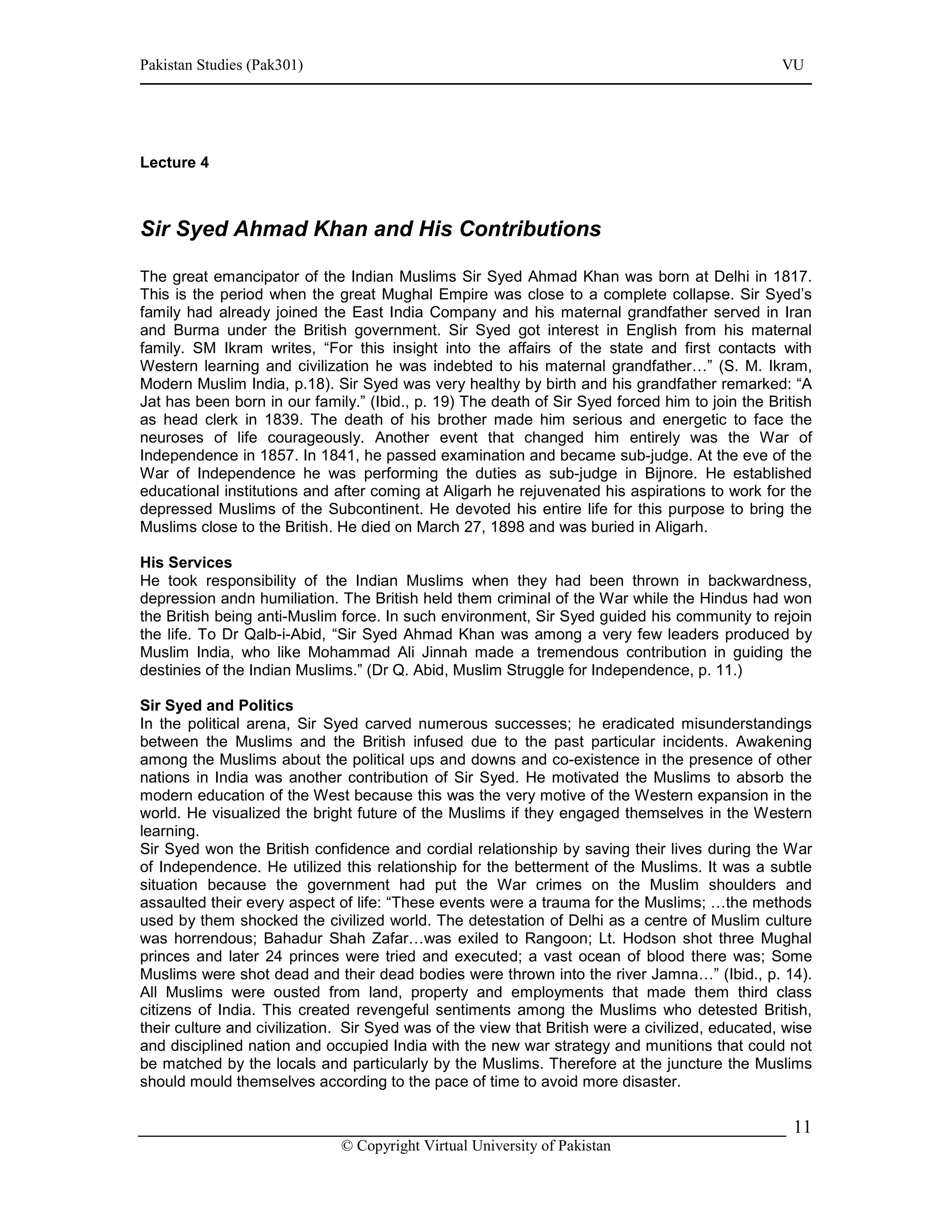 Pak301 handouts 1_30 | PDF