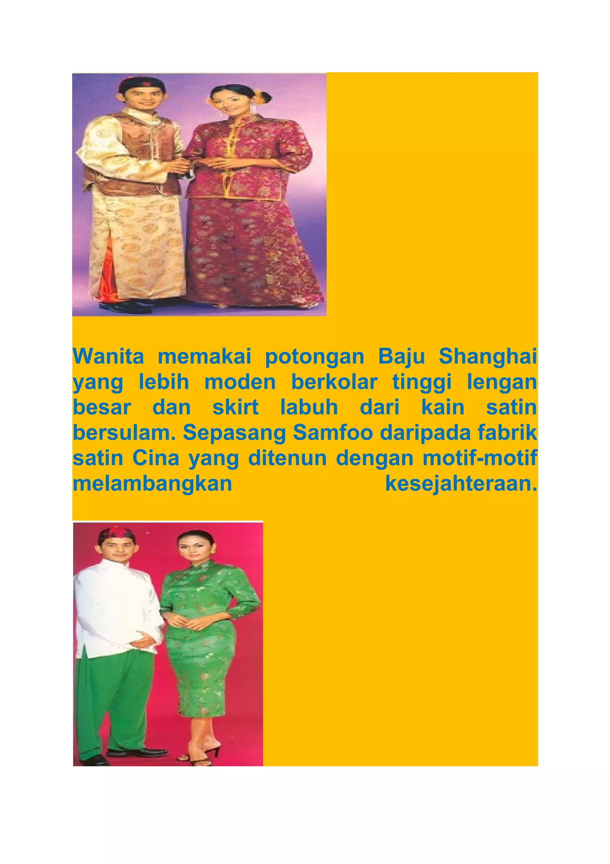 Pakaian istiadat masyarakat kadazan dari penampang | DOC