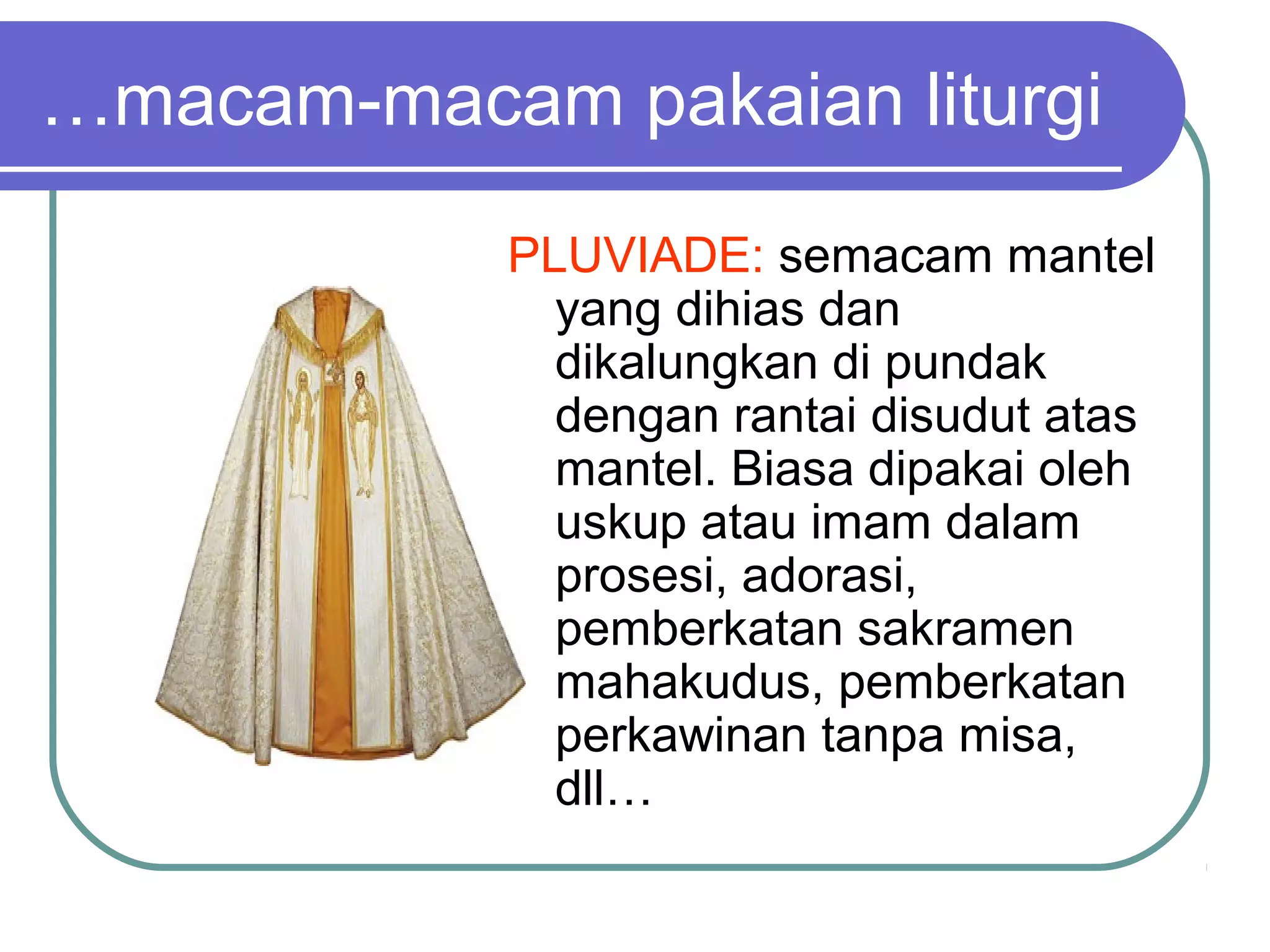 Pakaian liturgi | PPT