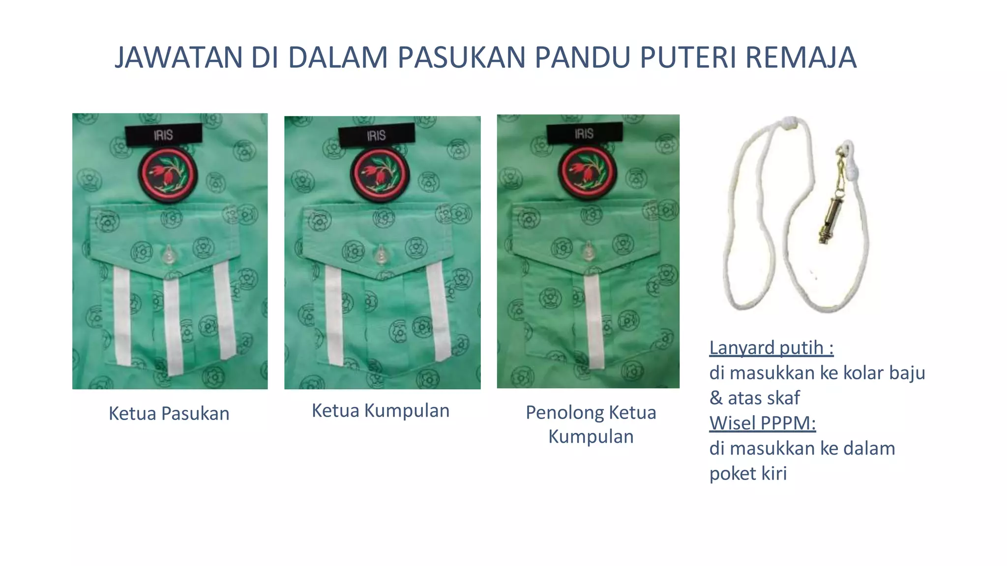 Pakaian seragam pandu puteri raja | PPTX