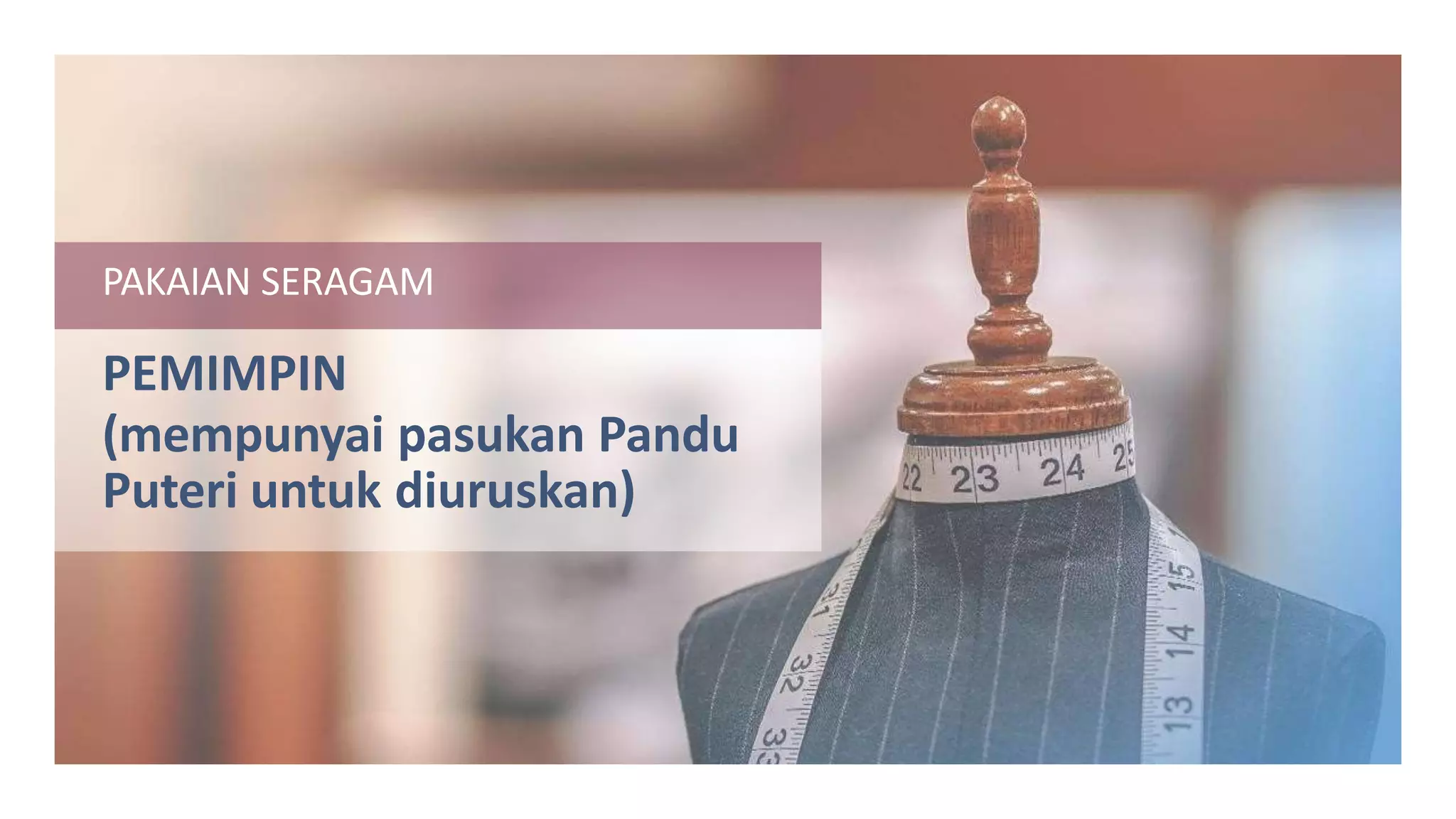 Pakaian seragam pandu puteri raja | PPTX