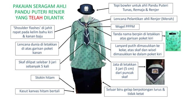 Pakaian seragam pandu puteri raja | PPTX
