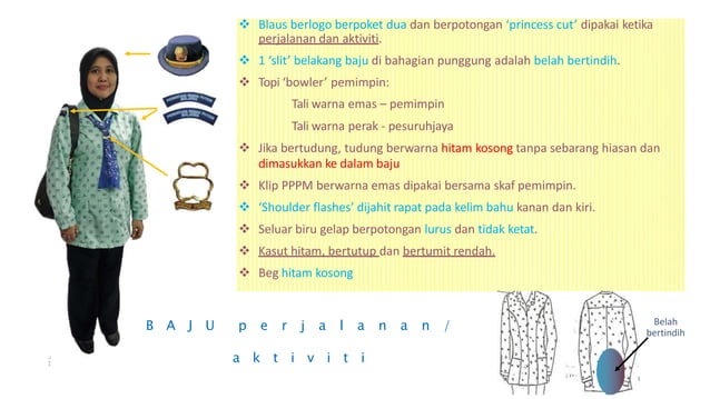 Pakaian seragam pandu puteri raja | PPTX