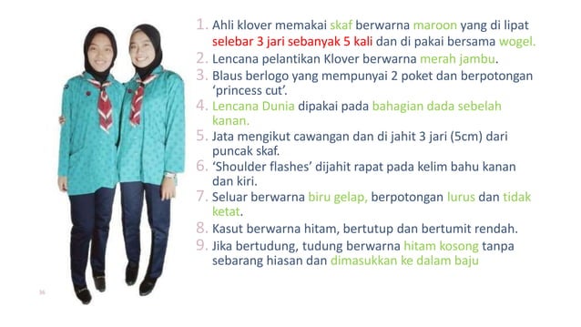 Pakaian seragam pandu puteri raja | PPTX