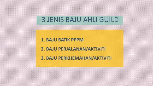 Pakaian seragam pandu puteri raja | PPTX