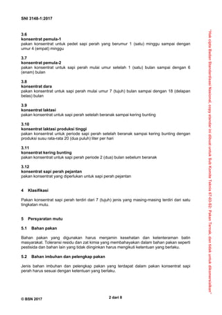 Pakan konsentrat sapi perah | PDF