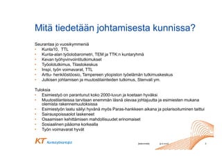 Kuntajohtaminen ja johtajuus | PPT