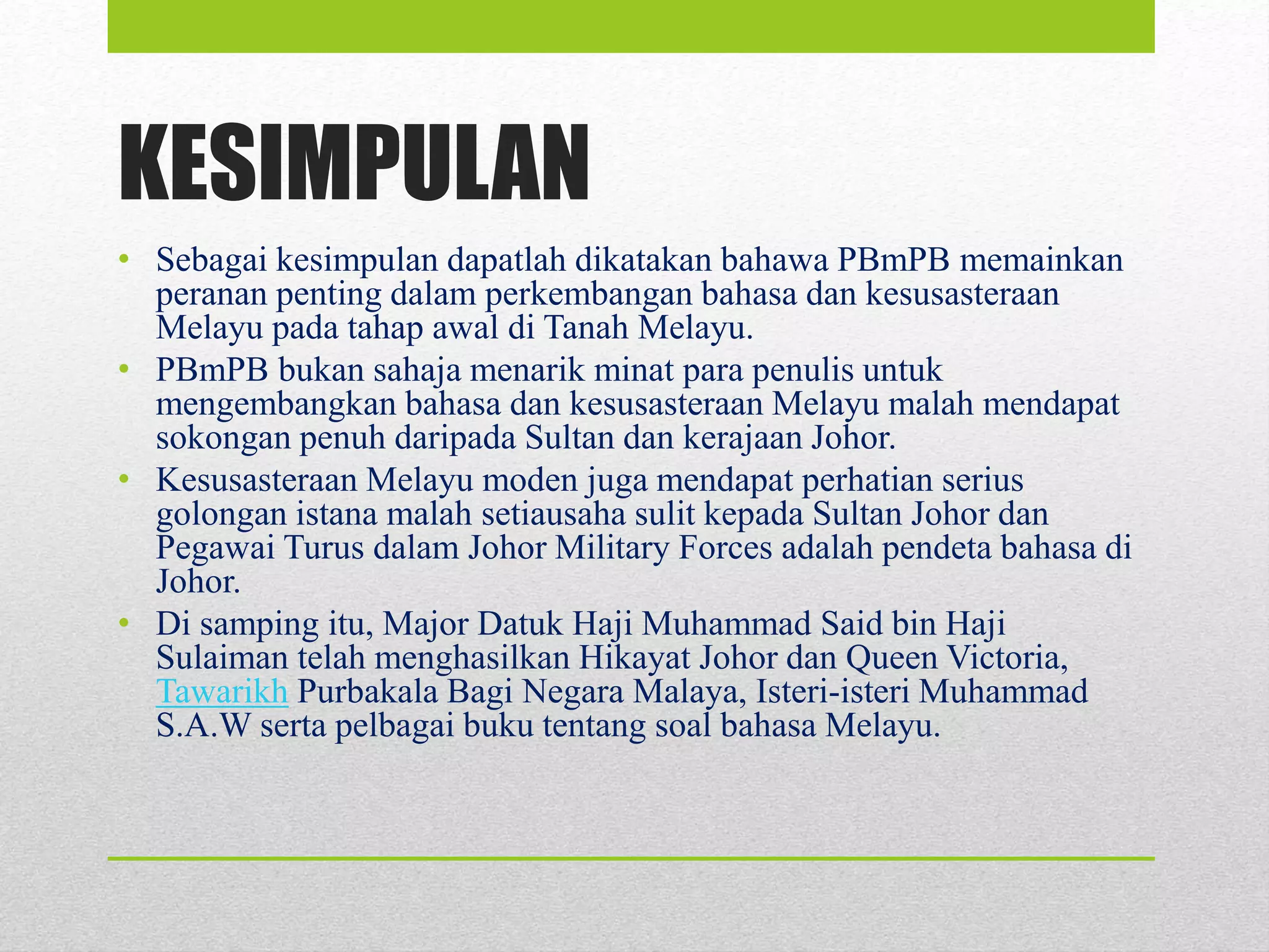 Pakatan belajar mengajar pengetahuan bahasa (p bm pb) | PPTX