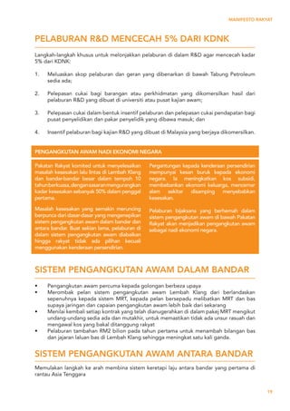 Pakatan Rakyat 2013 Election Manifesto Book (Bahasa Malaysia) | PDF