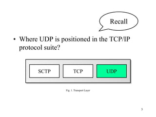 User Datagram Protocol | PPTX