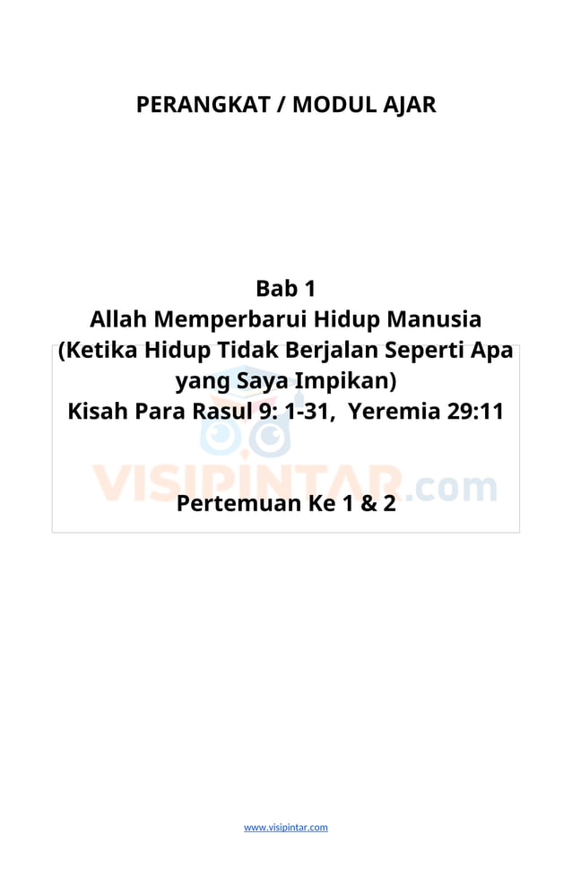 Modul Ajar PAK SMP Kelas 7 Kurikulum Merdeka | PDF