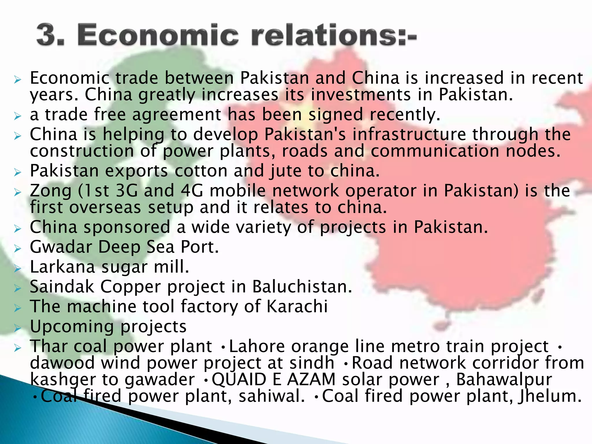 Pak china relations | PPTX