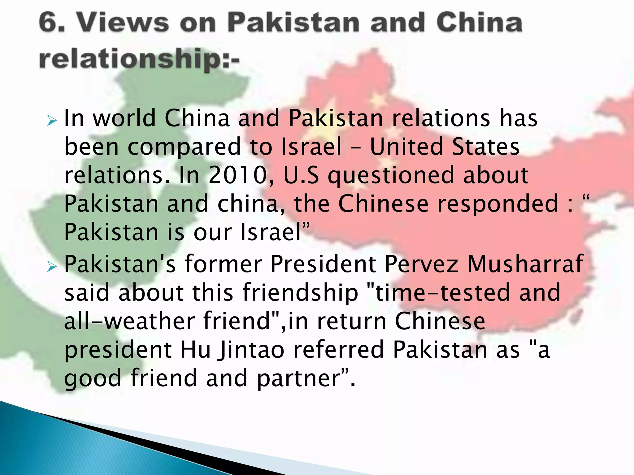 Pak china relations | PPTX