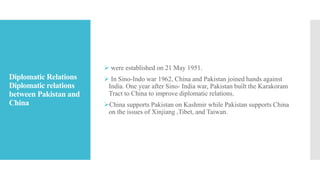 Pak china relations : Media & Current Affairs : Student Collaboration | PPT