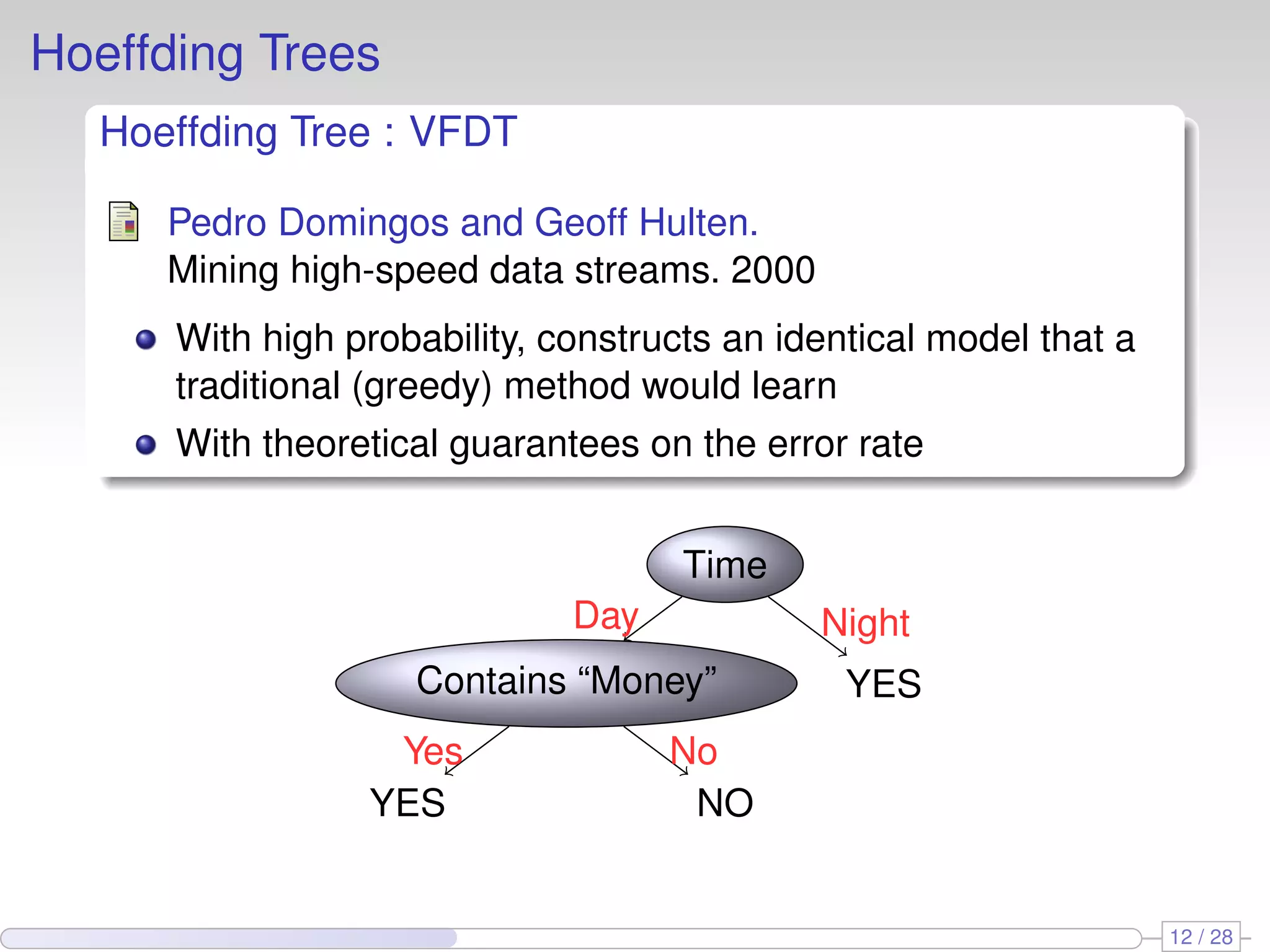 Fast Perceptron Decision Tree Learning From Evolving Data Streams Ppt