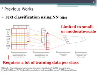 Incorporating Word Embeddings into Open Directory Project Based Large-Scale Classification | PPT