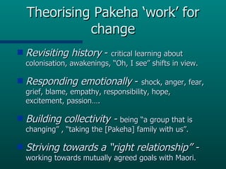 Pakeha Mahi For Decolonisation 2009 Psych Society | PPT