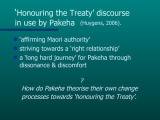 Pakeha Mahi For Decolonisation 2009 Psych Society | PPT