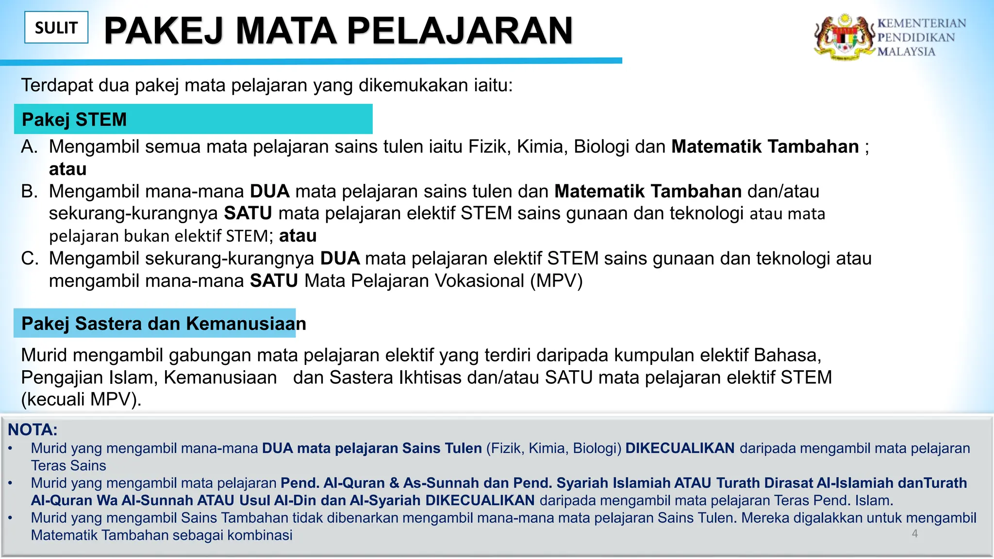 pakej mata pelajaran sekolah menengah yang boleh ditawarkan.pptx