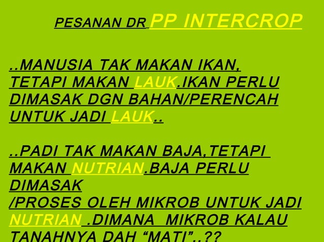 Pakej padi baja soil amendment dan foliar taaveekun part1 | PPT