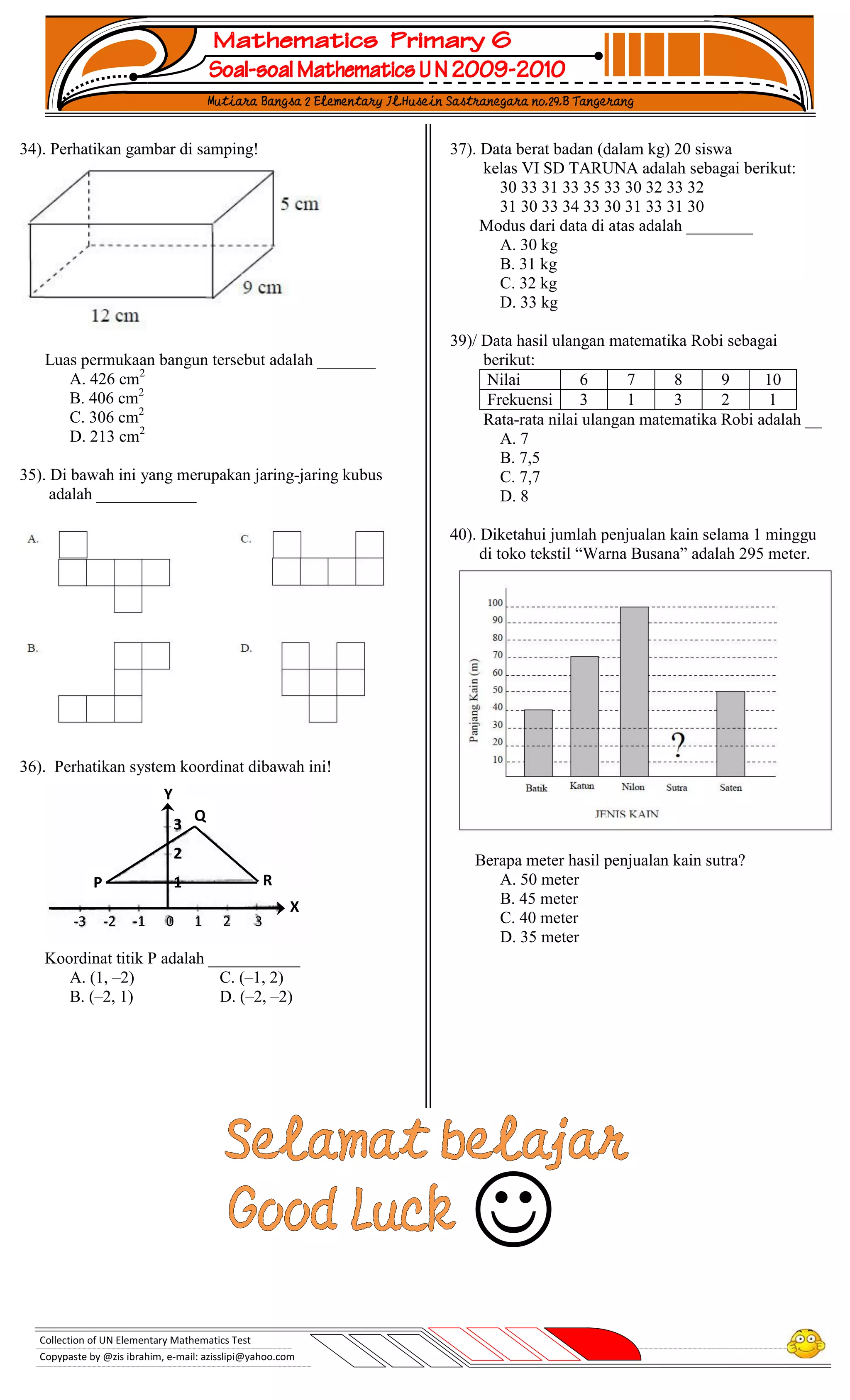 Paket.2 un mathematics 2009.56