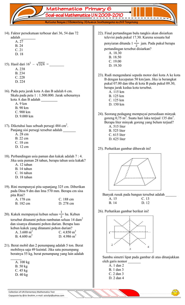 Paket.2 un mathematics 2009.56